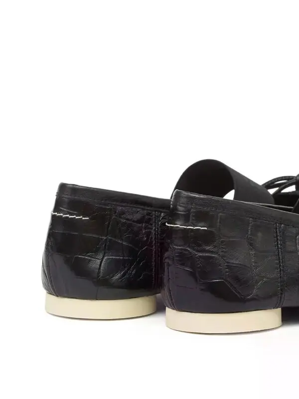 MAISON MARGIELA Numeric" Croc-embossed Ballet Flats