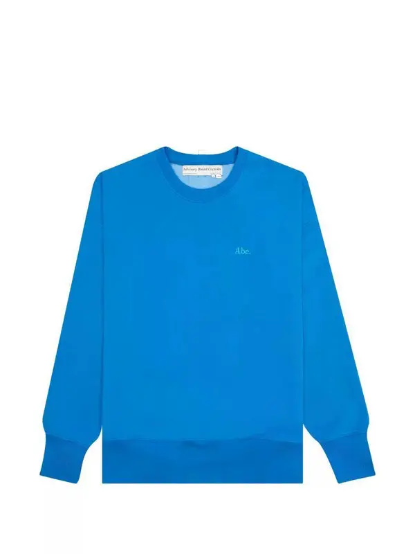 ADVISORY BOARD CRYSTALS Embroidered Logo Sweatshirt - Blue