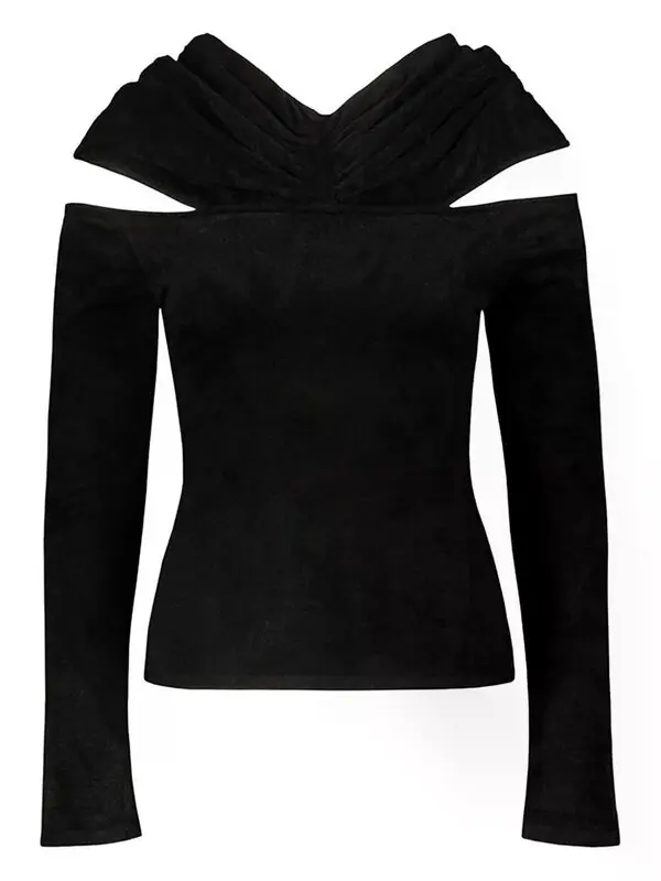 Alexandre Vauthier Ribbed Turtleneck Top