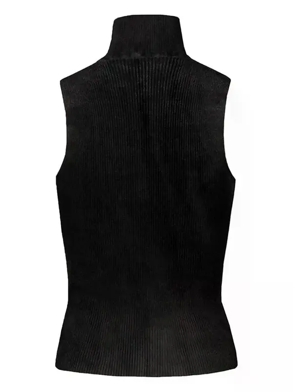 Alexandre Vauthier Ribbed Turtleneck Top