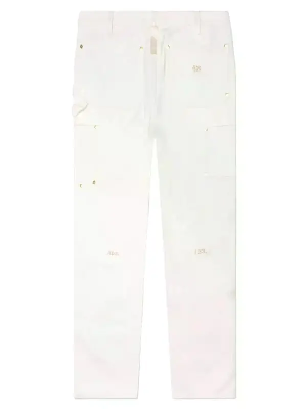 ADVISORY BOARD CRYSTALS Embellished Canvas Trousers