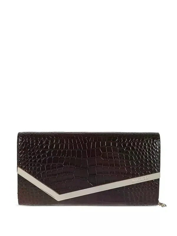 JIMMY CHOO Clasp Bag With Crocodile Effect