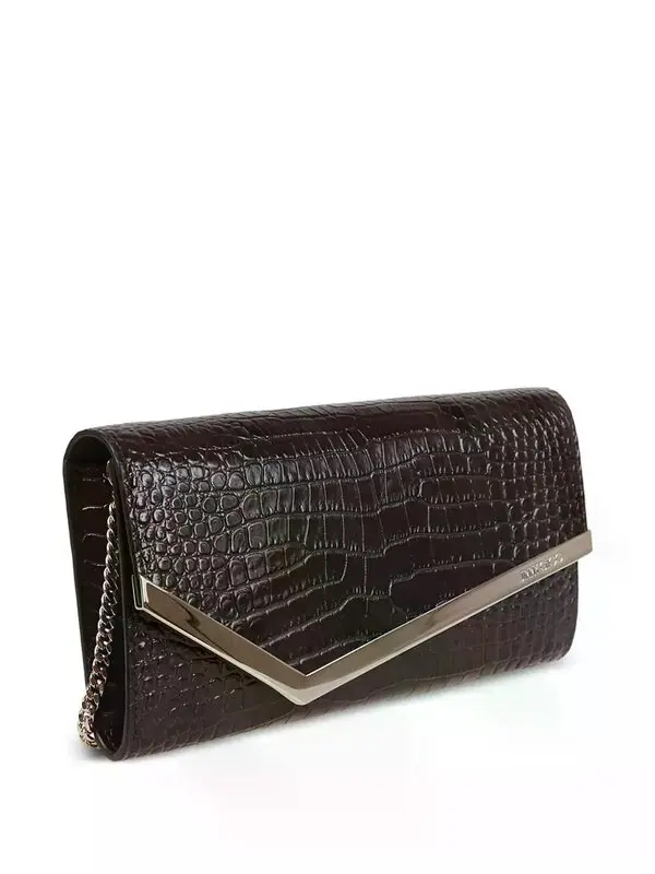 JIMMY CHOO Clasp Bag With Crocodile Effect