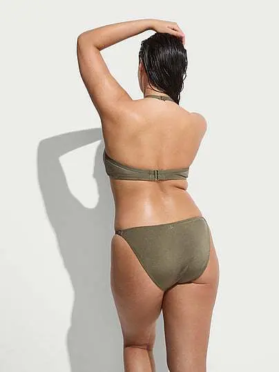 Victoria's Secret Swim Archives Cut-out Bikini Bottom - Green