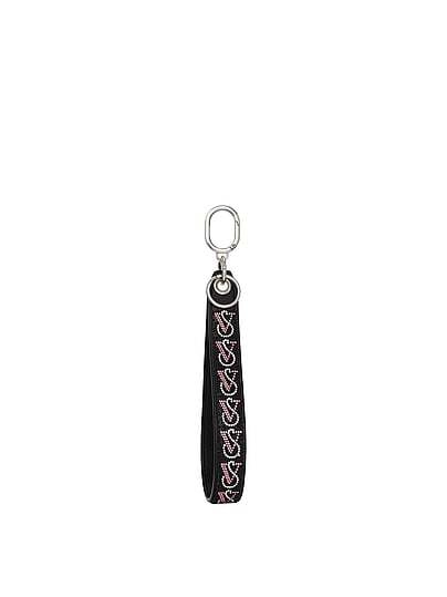 Victoria's Secret Wristlet Strap Keychain - Black