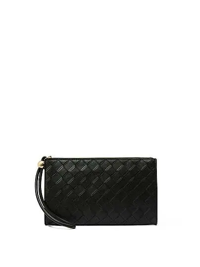 Victoria's Secret Diamanté Shine Large Pouch Wristlet - Black