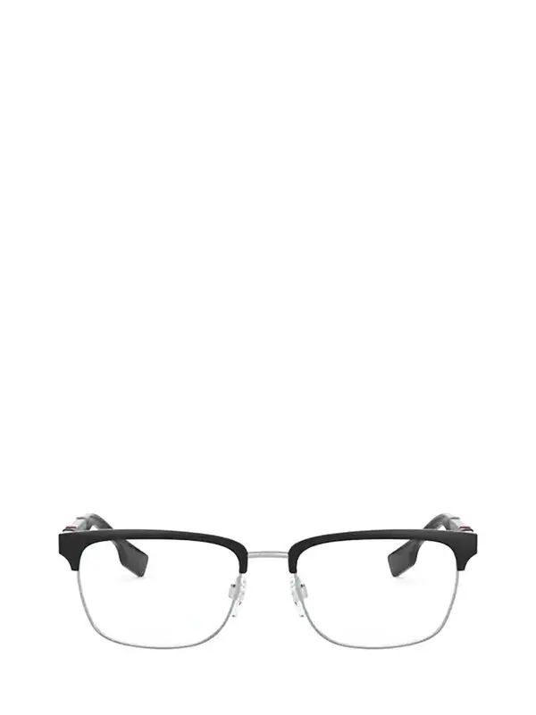 Burberry Rectangular Eyeglasses - Silver / Matte Black