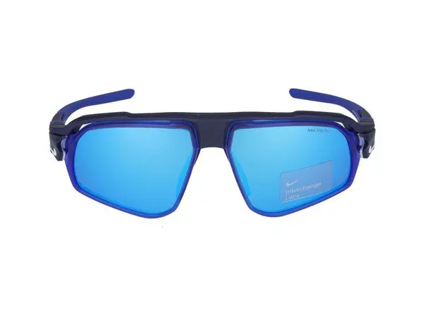 Nike Flyfree M Fv2391 Sunglasses - Matte Navy/blue Mirror/volt