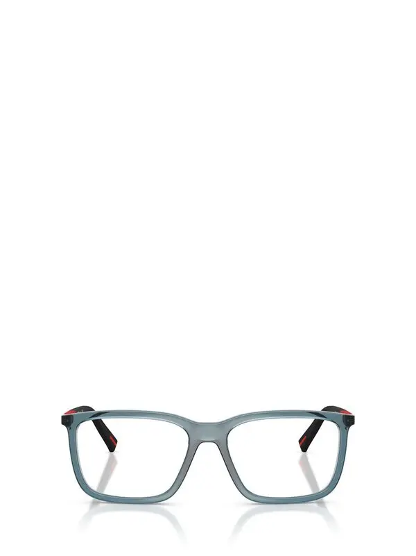Prada Linea Rossa Rectangular Eyeglasses - Blue Transparent
