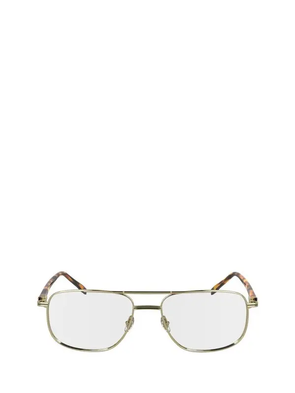Lacoste Aviator Eyeglasses - Gold