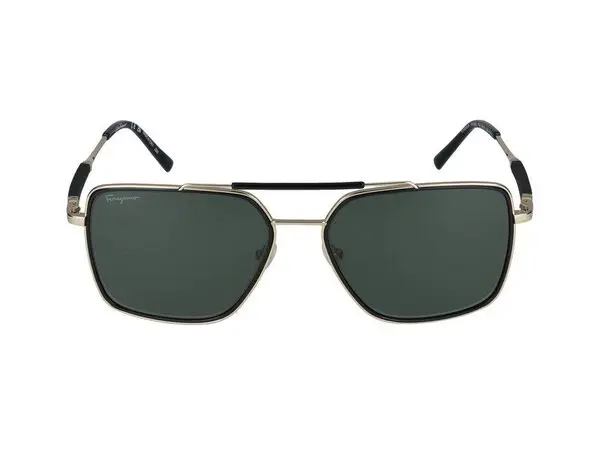 FERRAGAMO Sunglasses - Gold/black