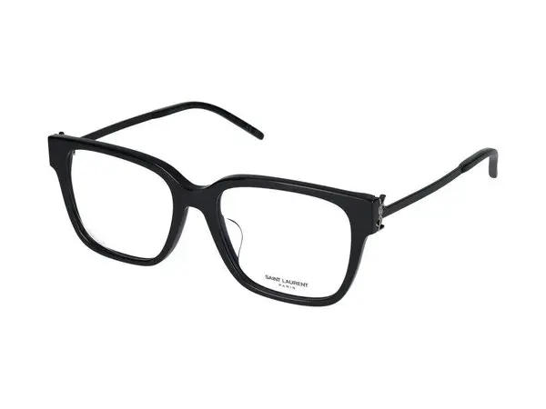 Saint Laurent Eyeglasses Sl M48o_a/f - Black Black Transparent