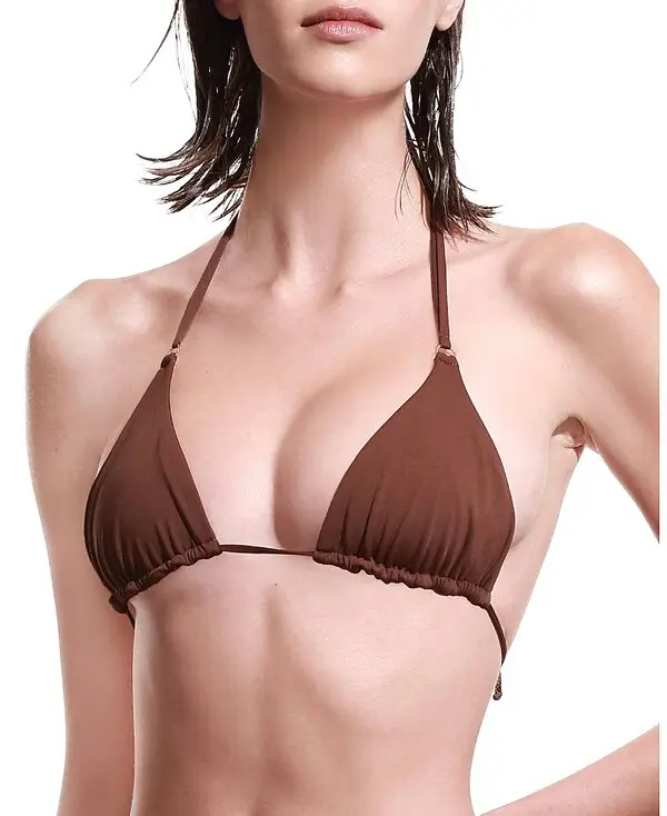 SKYLER SWIMWEAR V Bikini Top - Cacao