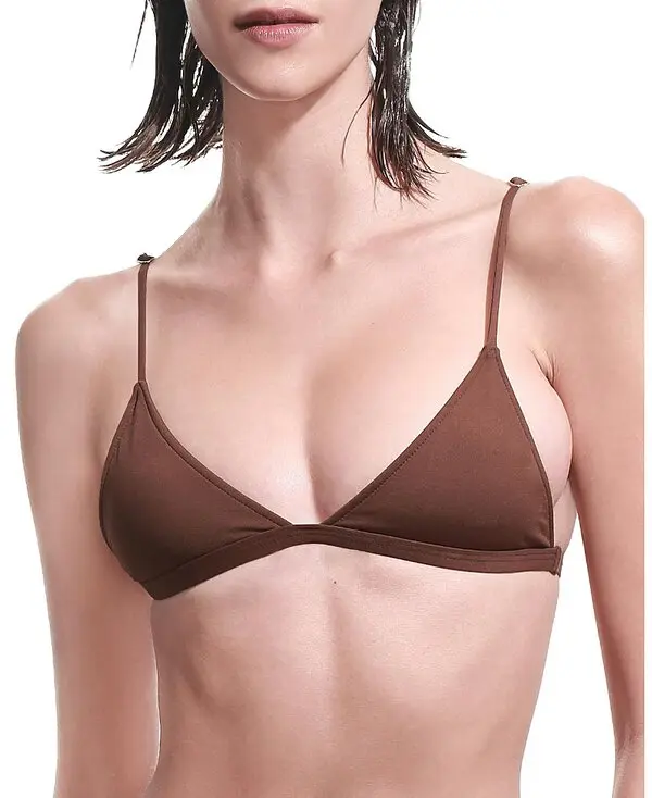 SKYLER SWIMWEAR Vi Bikini Top - Cacao
