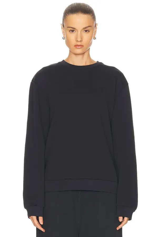 Acne Studios Faihra U Face Crewneck Sweater - Black