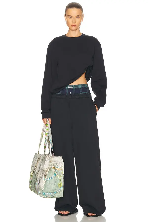 Acne Studios Faihra U Face Crewneck Sweater - Black