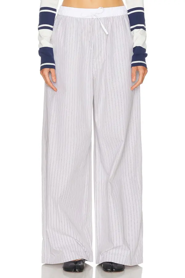 Acne Studios Striped Pijama Pant - Multi Brown