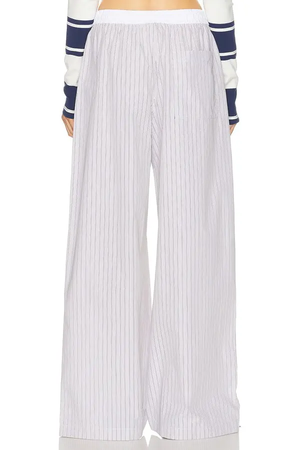 Acne Studios Striped Pijama Pant - Multi Brown
