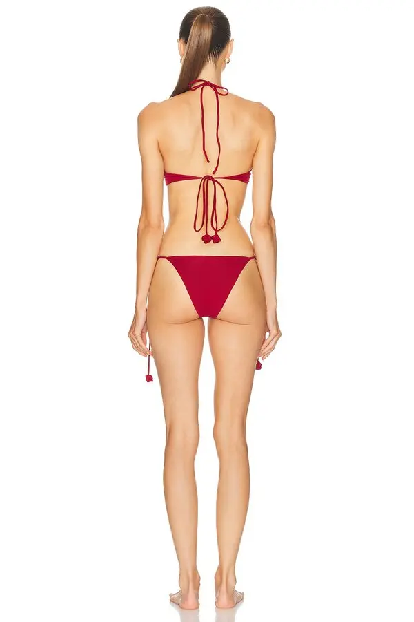 MAYGEL CORONEL Arazo Bikini Set - Carmesi