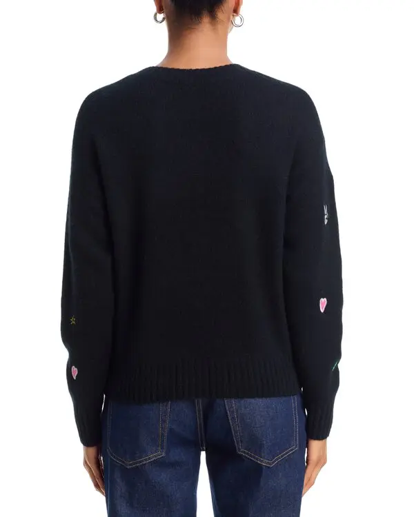 Aqua Cashmere Crewneck Sweater