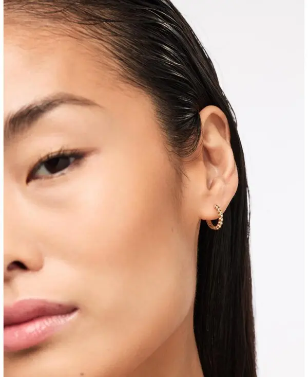 ANA LUISA Small Beaded Hoop Earrings