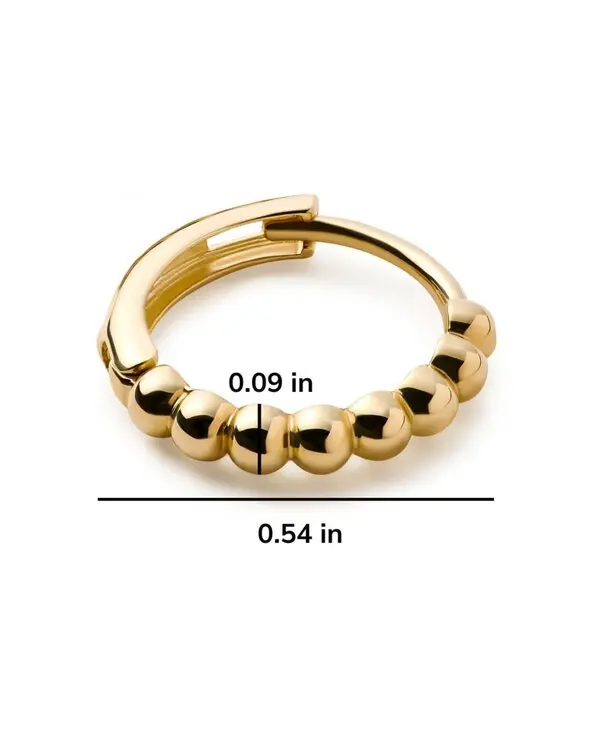 ANA LUISA Small Beaded Hoop Earrings