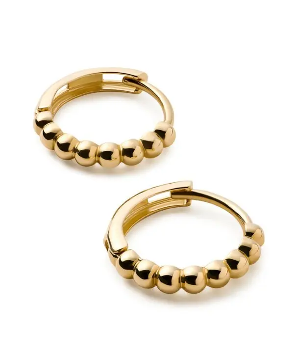 ANA LUISA Small Beaded Hoop Earrings