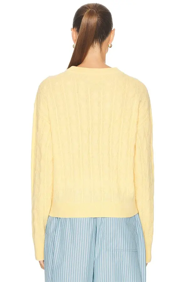 Guest In Residence Cable Collegiate Crew Sweater