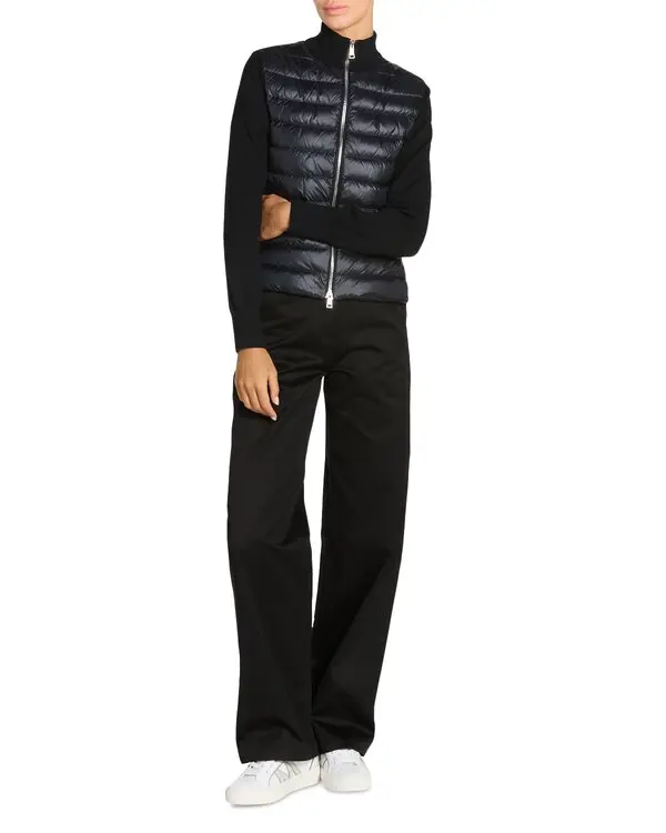 Moncler Cardigan Puffer Jacket - Navy