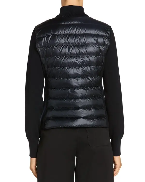 Moncler Cardigan Puffer Jacket - Navy