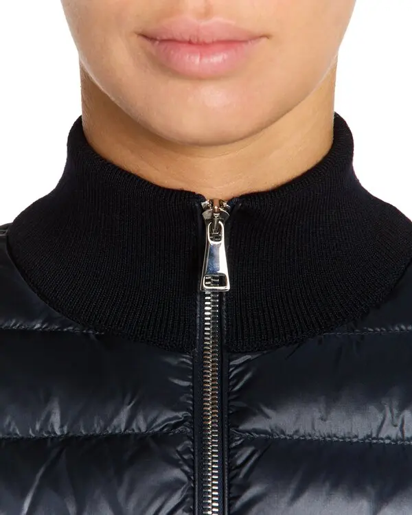 Moncler Cardigan Puffer Jacket - Navy