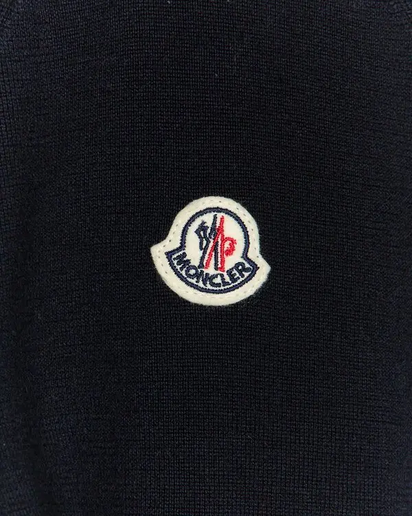 Moncler Cardigan Puffer Jacket - Navy