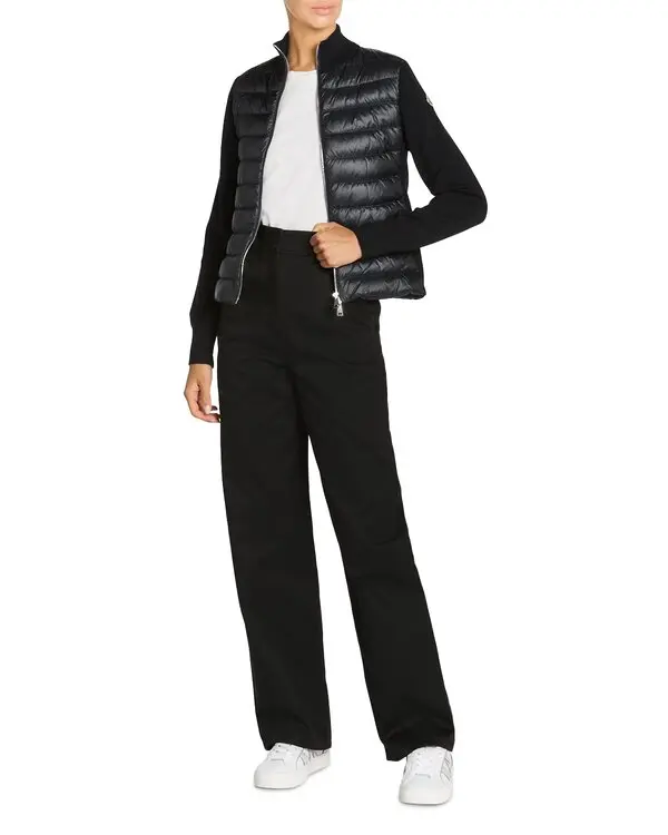 Moncler Cardigan Puffer Jacket - Navy