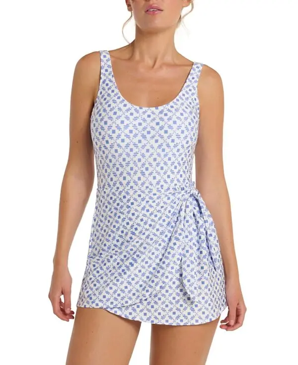 HERMOZA Manuela Swim Dress - Blue