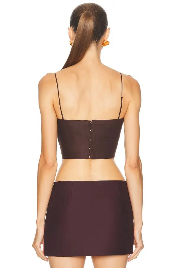 Adam Lippes Bex Top - Chocolate