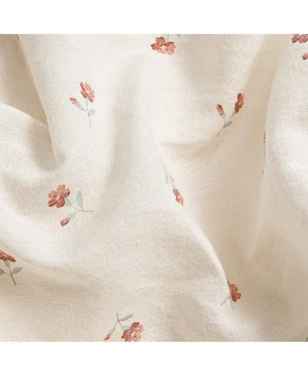 PIGLET IN BED Posy Bud Linen Blend Duvet Cover - Pearl