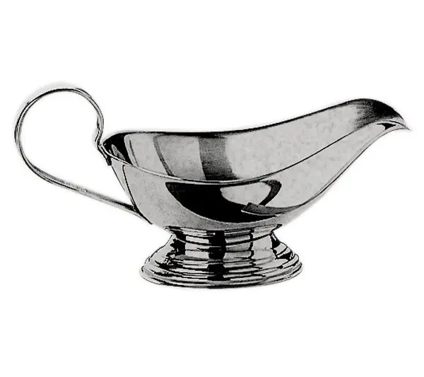 MEPRA 10oz Vintage Stainless Steel Gravy Boat - Silver