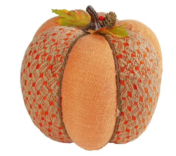 NORTHLIGHT Harvest Textured Thanksgiving Pumpki 8.5 - One-color