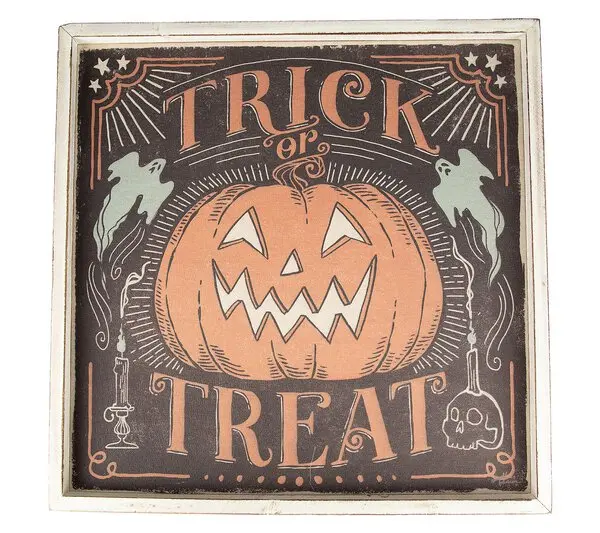 NORTHLIGHT 18.75' Jack O Lantern Halloween Wall Sign - One-color