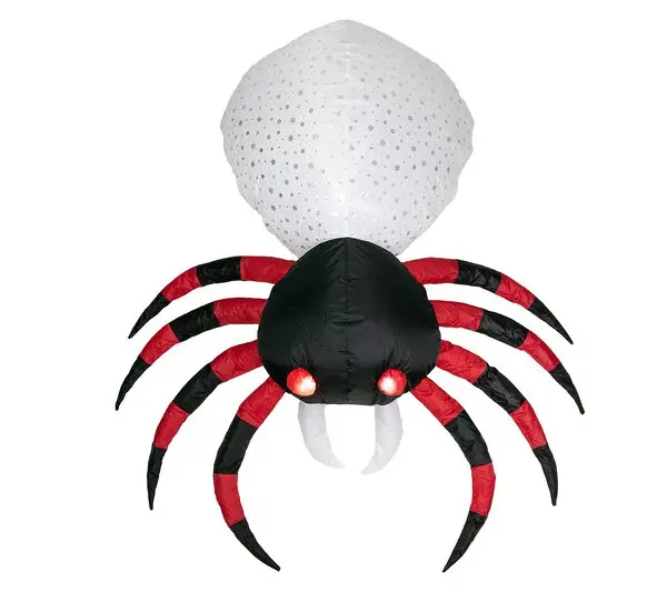 NORTHLIGHT Led Inflatable Spider Yard Halloween Decor 4 - One-color