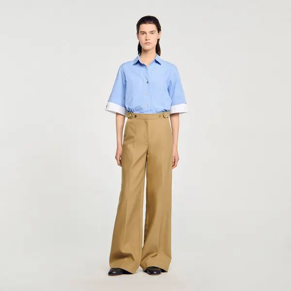 Sandro Wide-leg Trousers
