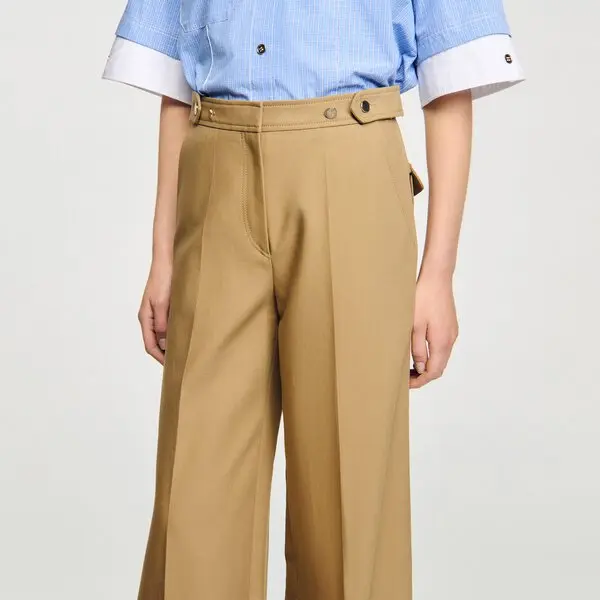 Sandro Wide-leg Trousers