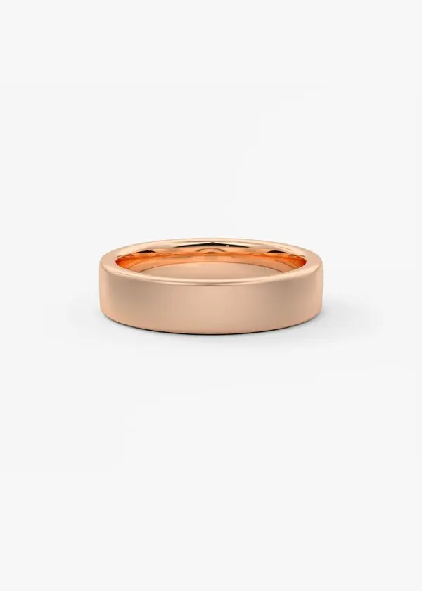 FRANK DARLING Flat Matte Band - Yellow Gold