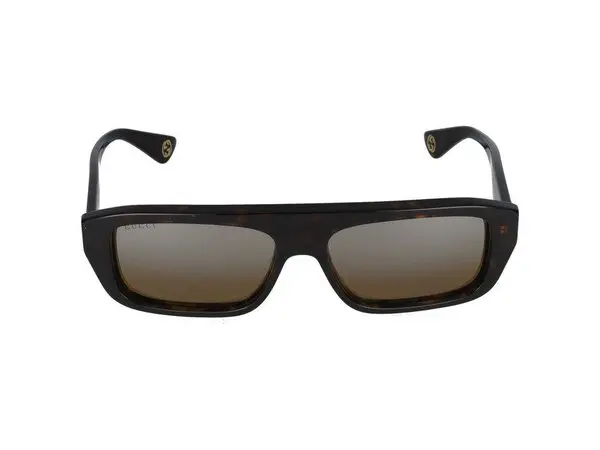 Gucci Full Rim Sunglasses - Havana Havana Silver