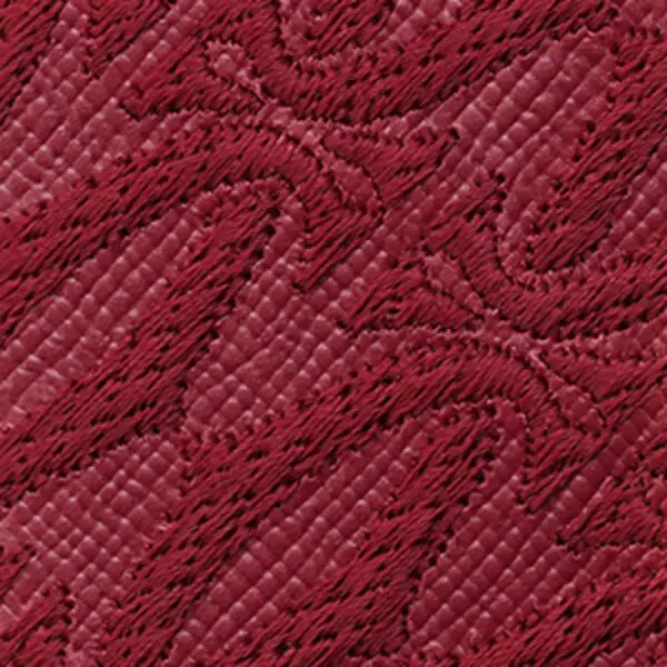 Cartier Leather C De Embroidered Card Holder - Red
