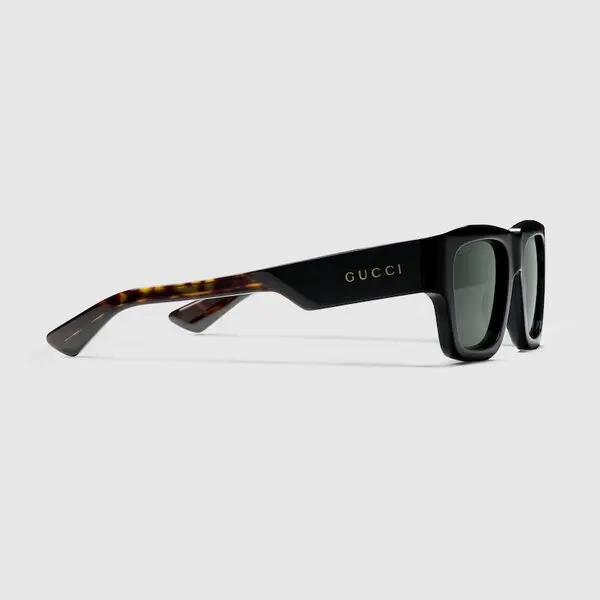 Gucci Rectangular Frame Sunglasses - Black