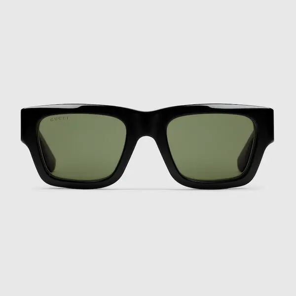 Gucci Rectangular Frame Sunglasses - Black