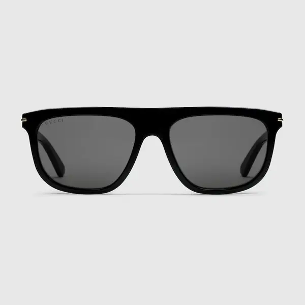 Gucci Oval Frame Sunglasses - Black
