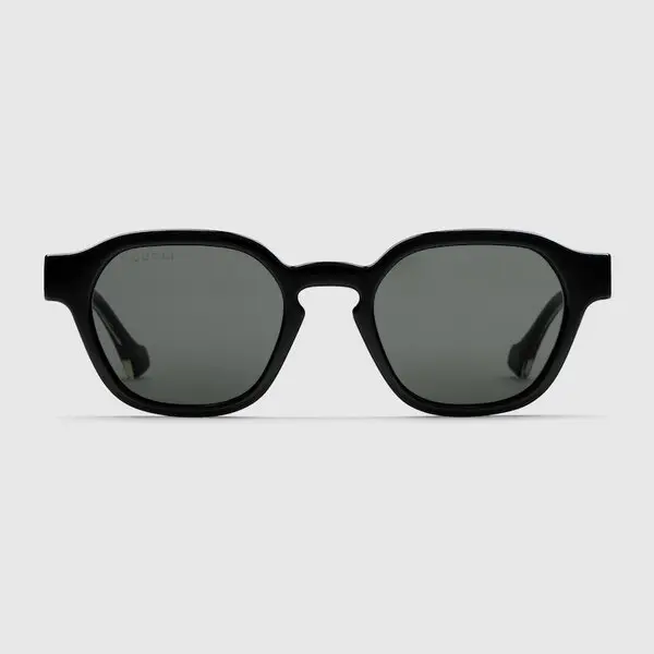 Gucci Oval Frame Sunglasses - Black