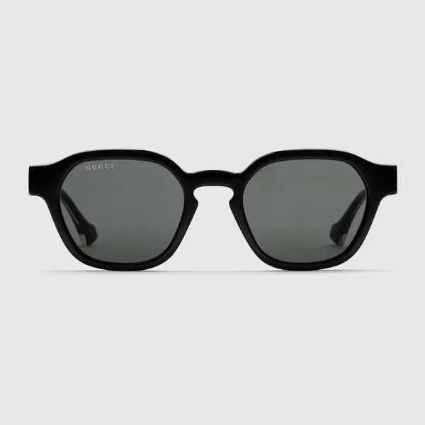 Gucci Oval Frame Sunglasses - Black